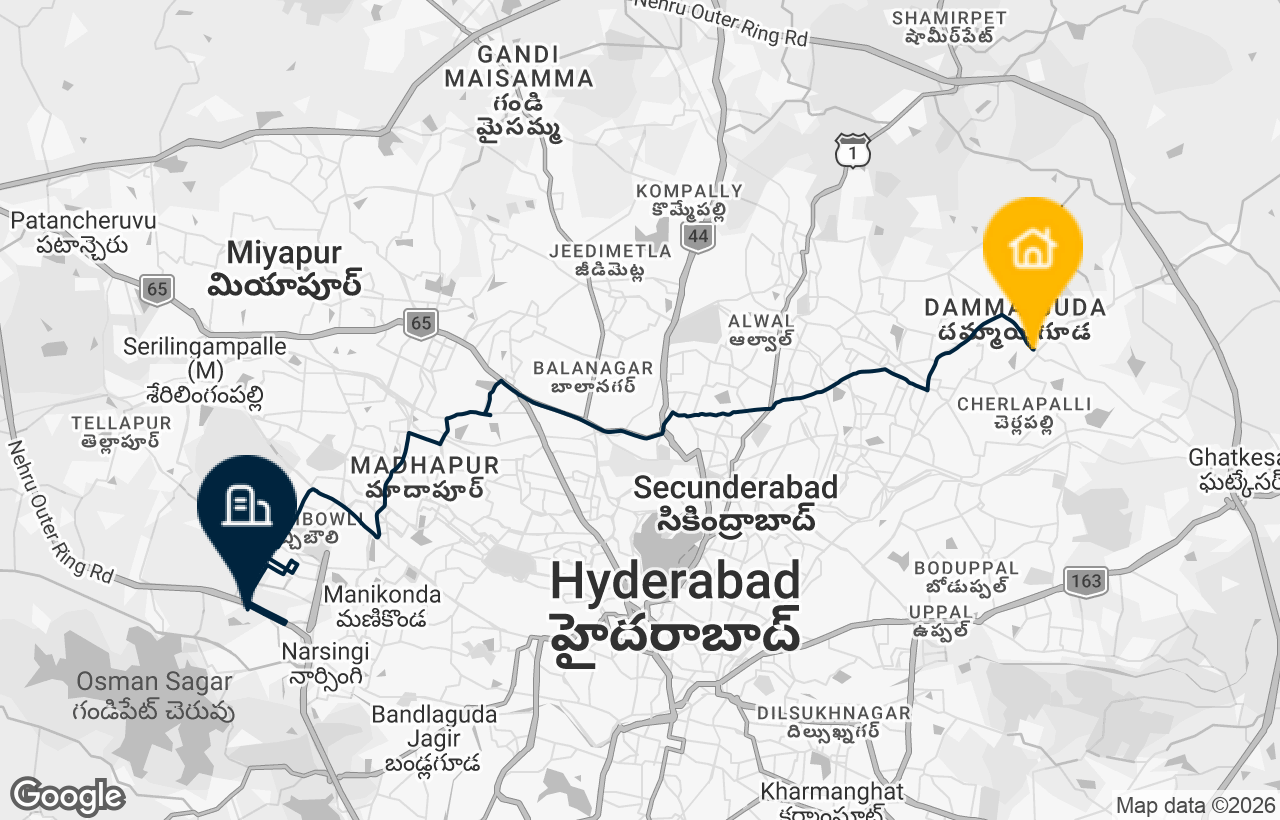 Cityflo Routes Hyderabad