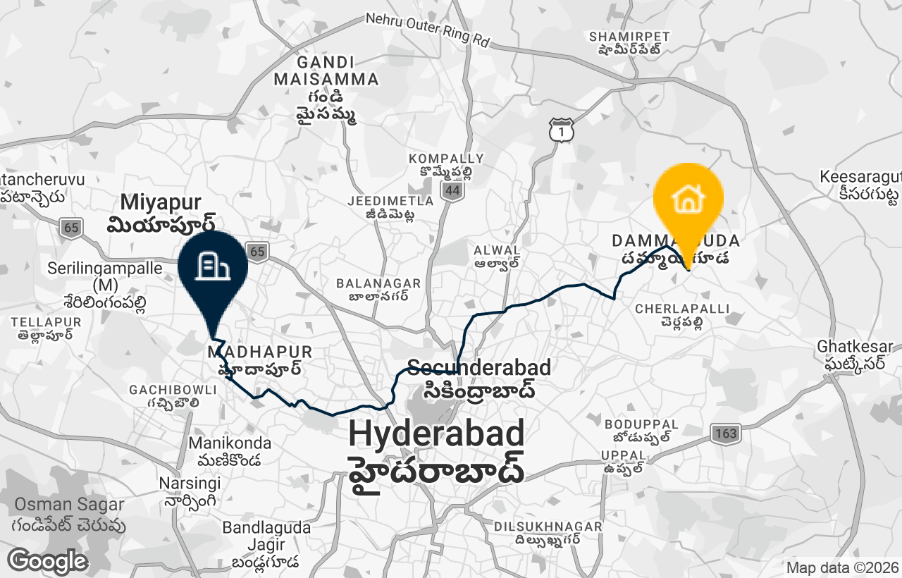 Cityflo Routes Hyderabad
