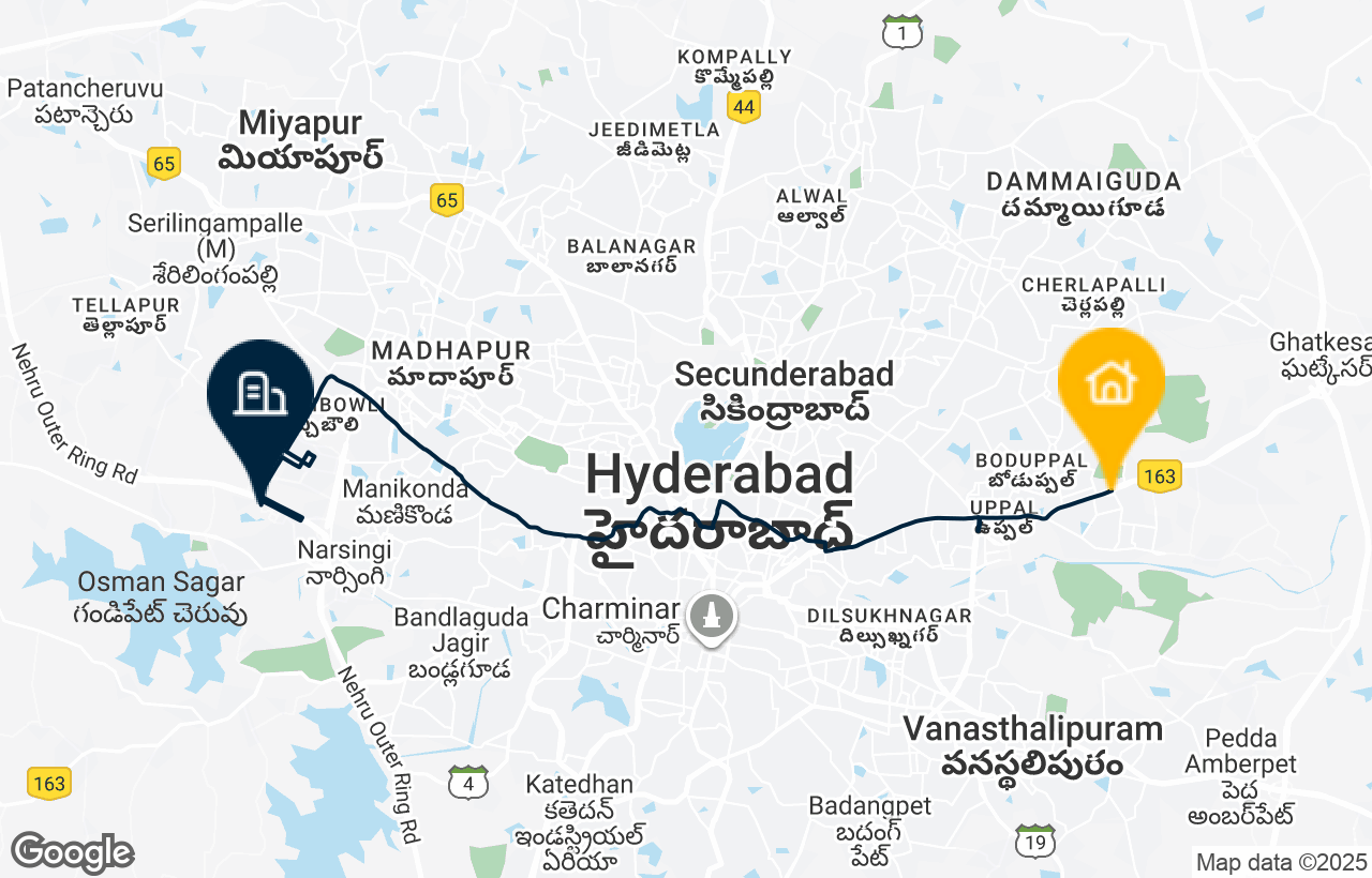 Cityflo Route | Alwal to Financial District