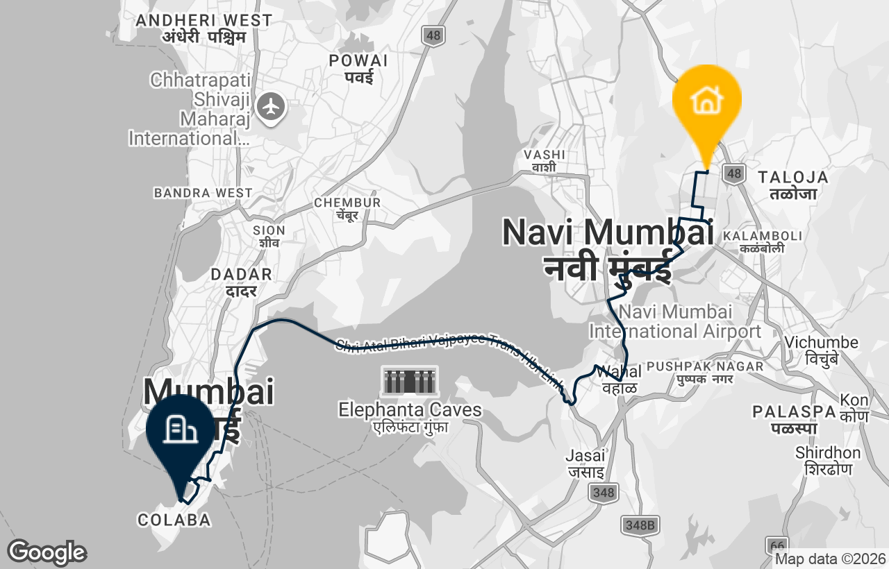 Cityflo Route | Navi Mumbai to Andheri