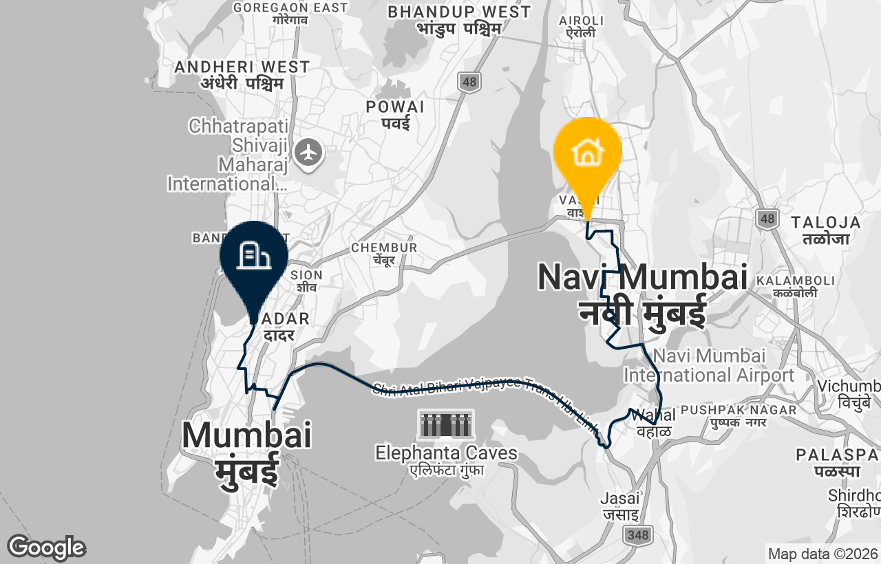 Cityflo Route | Navi Mumbai to Andheri